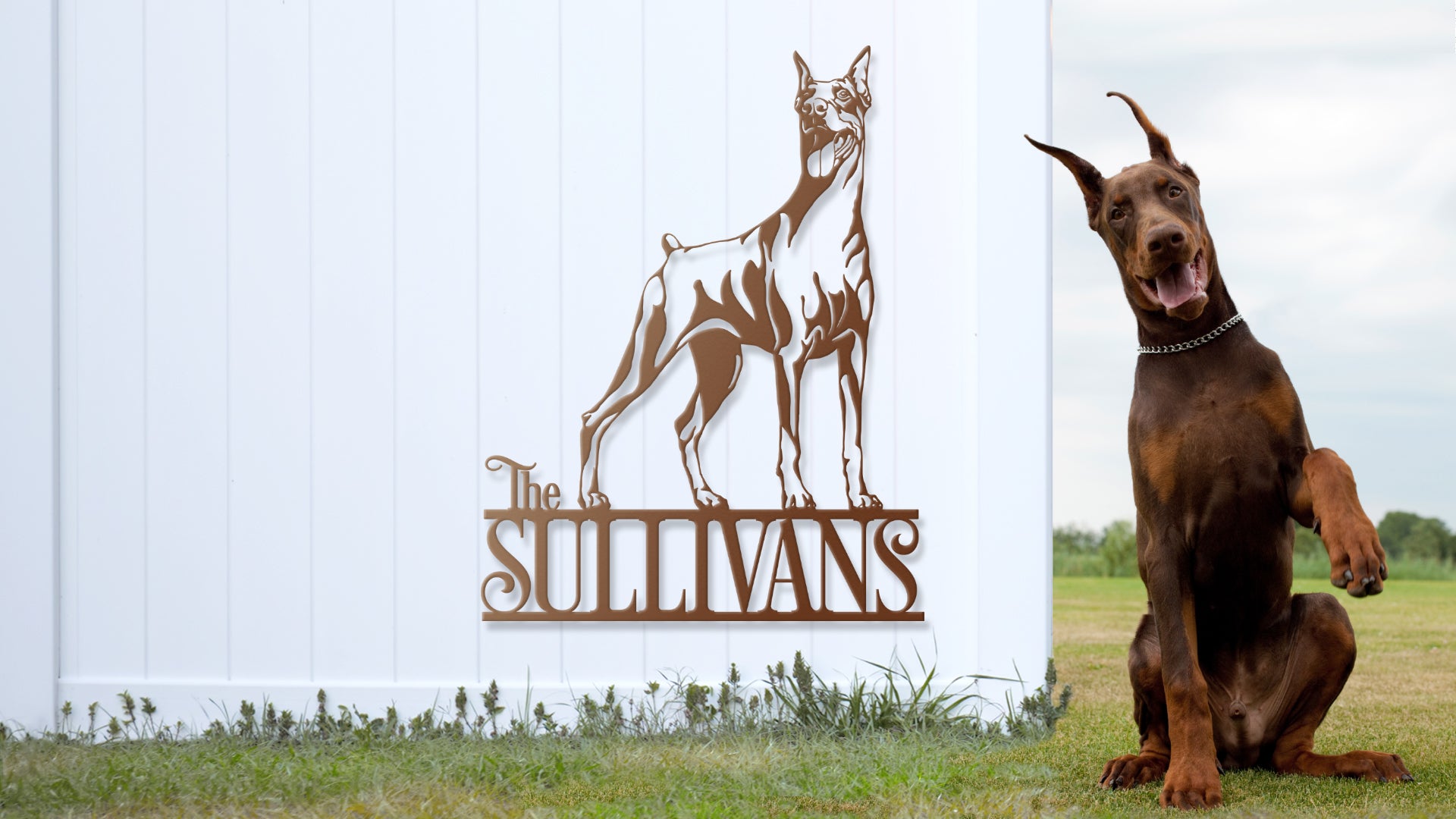 Dog Metal Art & Signs – Fido & Flicka